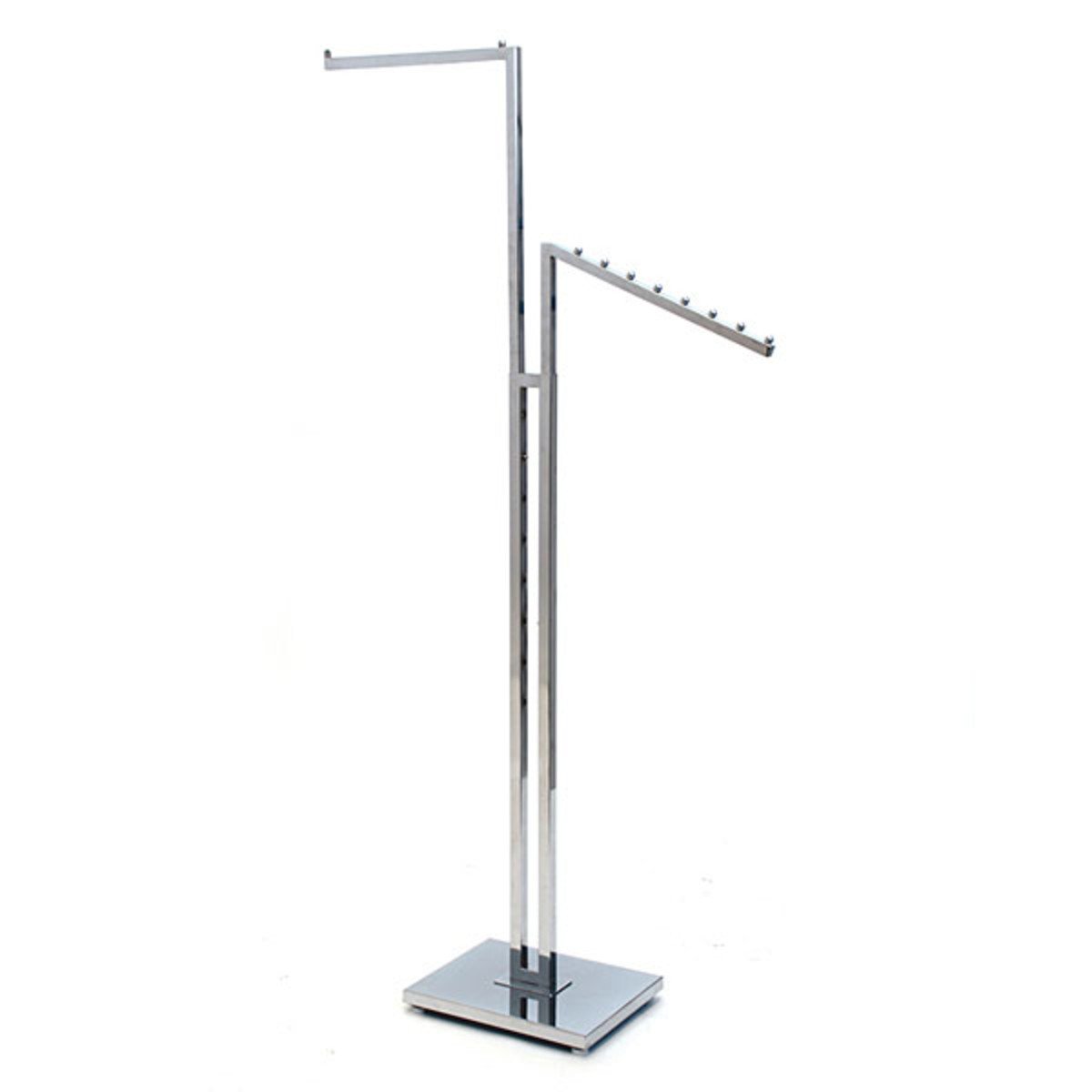 2-Way - 1 Straight Arm / 1 Slant Arm - Square Tube - Chrome – Omaha Fixture