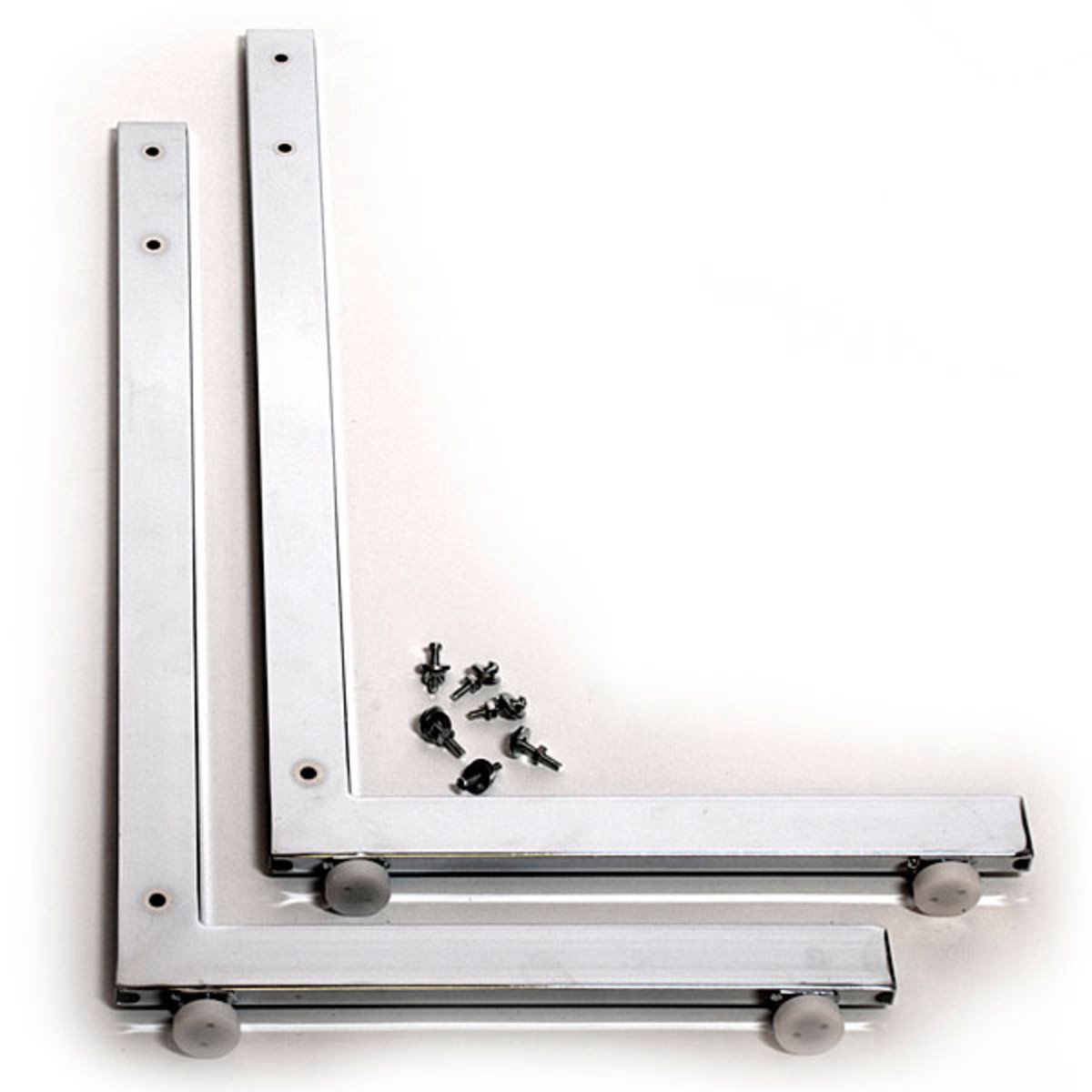 Gridwall Legs - L-Shape - Chrome – Omaha Fixture