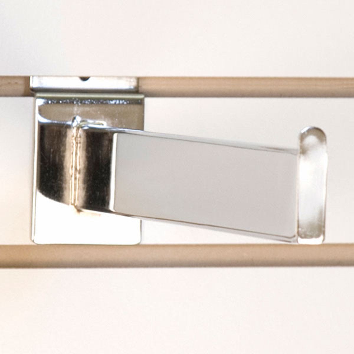 Rectangular Slatwall Faceout - 12" - Chrome – Omaha Fixture