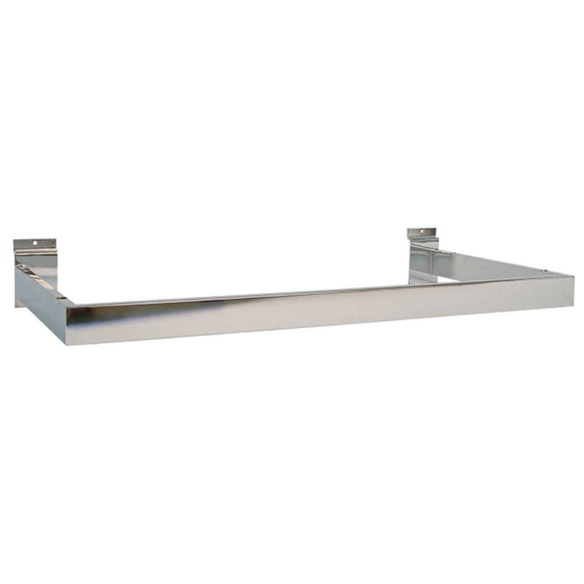Slatwall Hangbar / Shelf Support - 12" - Chrome – Omaha Fixture