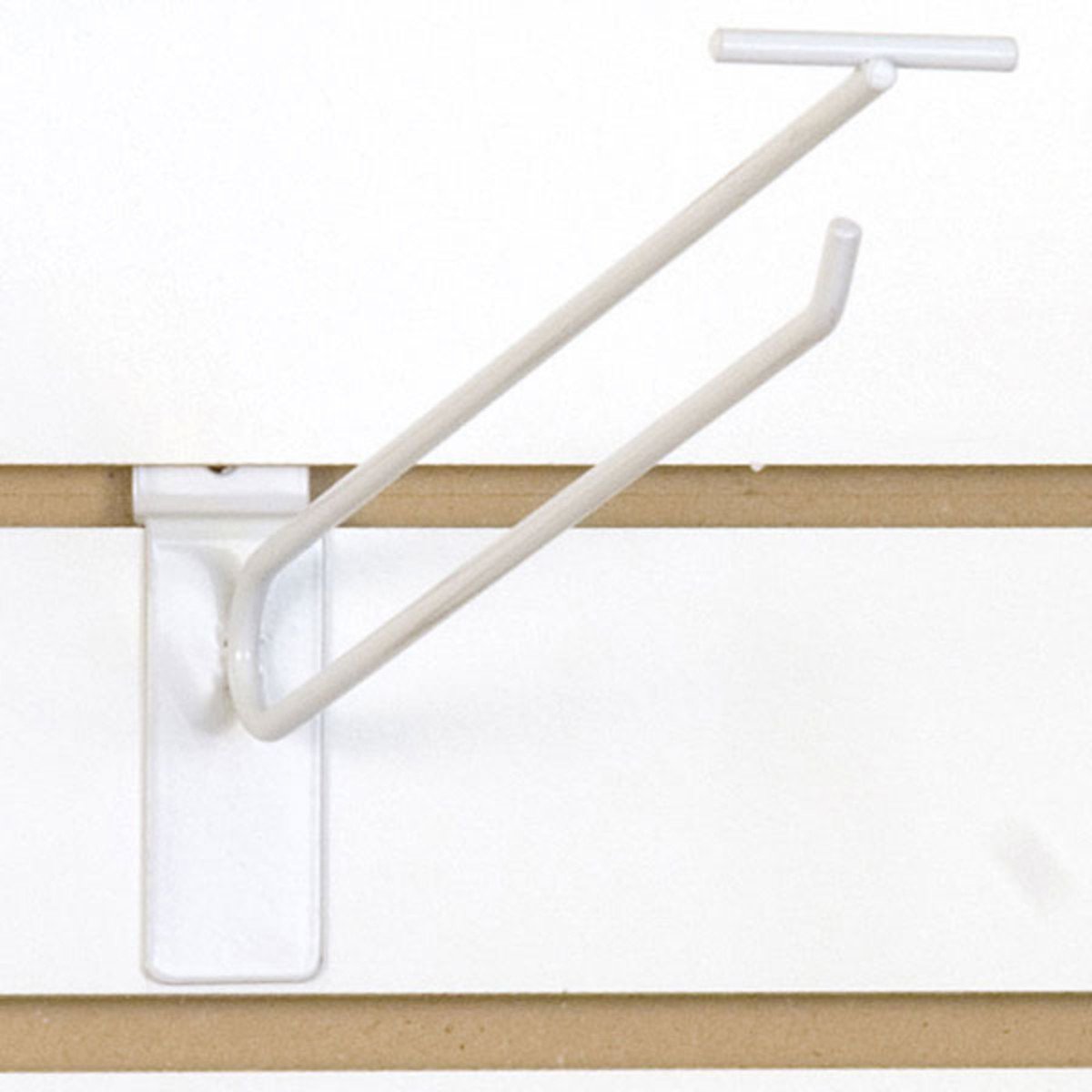 Slatwall Scanner Hook - 12" - White - 100/Carton – Omaha Fixture