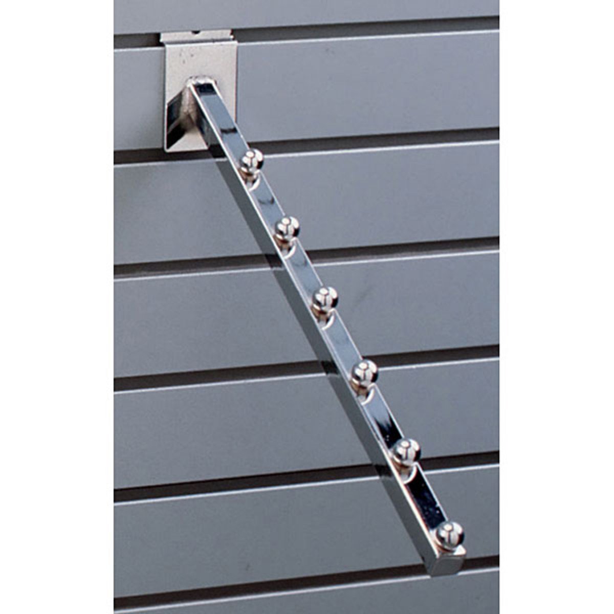 Square Slatwall 6-Ball Waterfall - Chrome – Omaha Fixture
