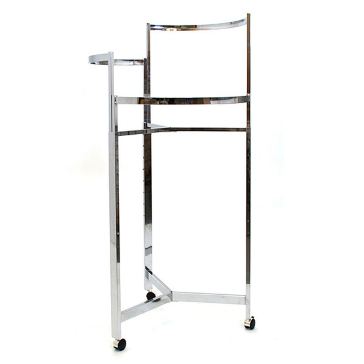 Tri-Level Round Rack - 36" - Chrome – Omaha Fixture
